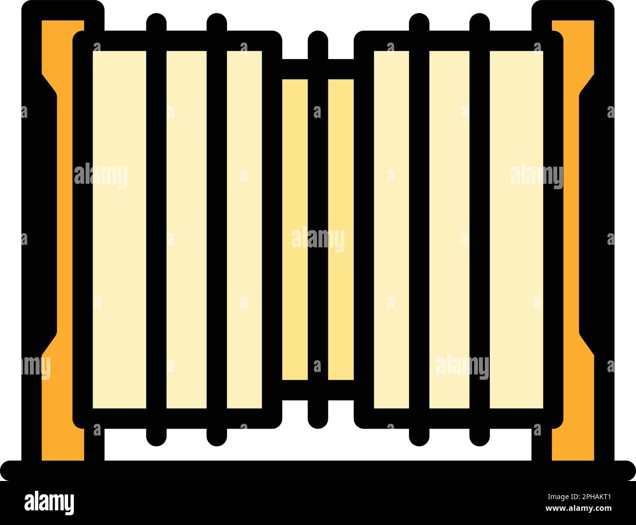Access automatic gate icon. Outline Access automatic gate vector icon ...