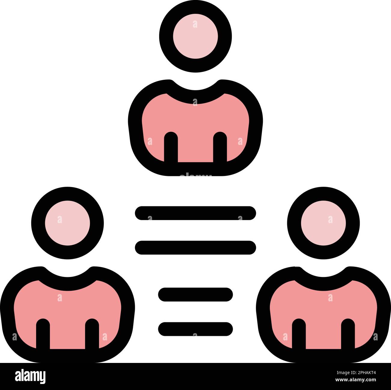 Students group icon. Outline Students group vector icon for web design ...