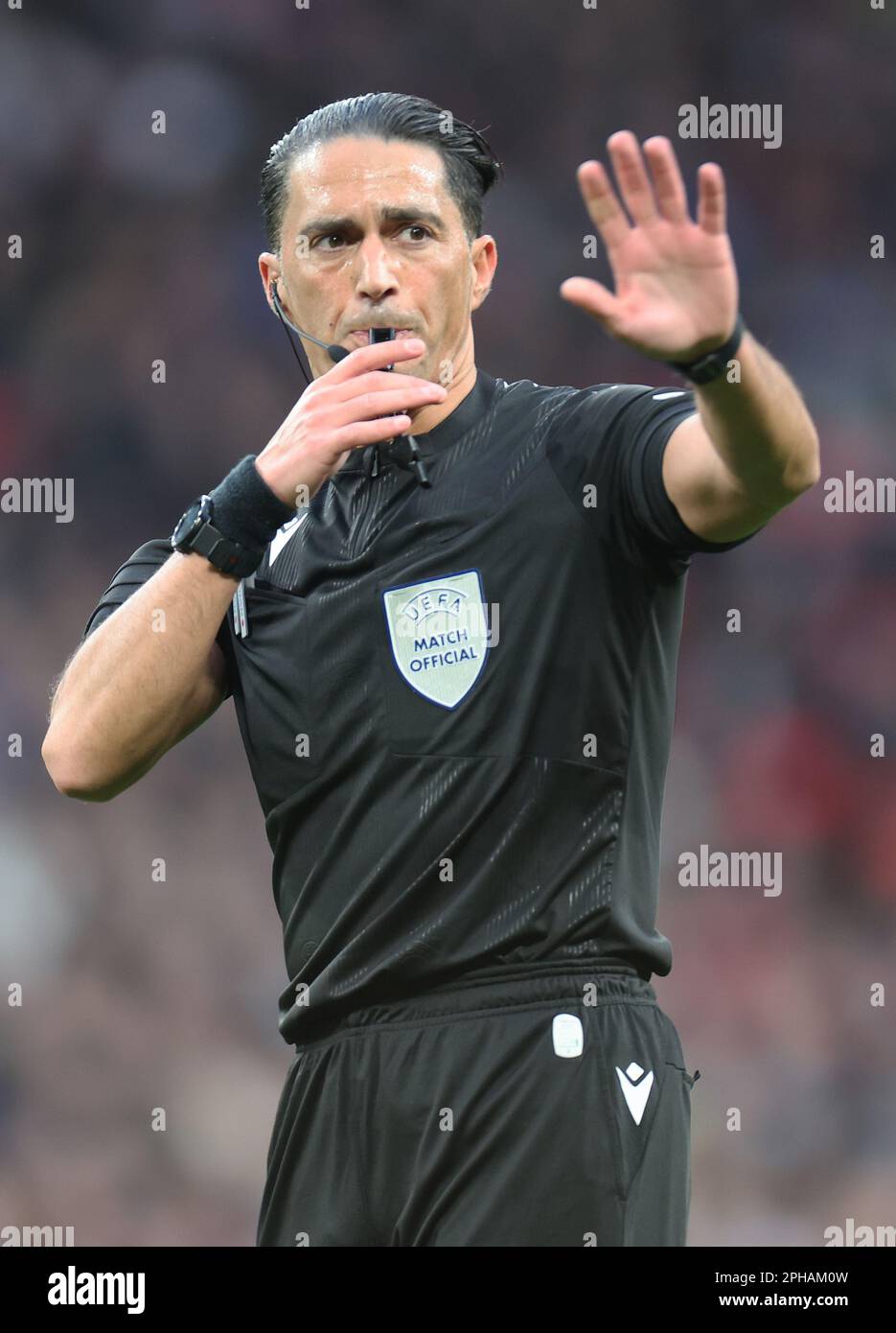 Referee Serdar Gozubuyuk of Nederland during UEFA EURO 2024 qualifier ...