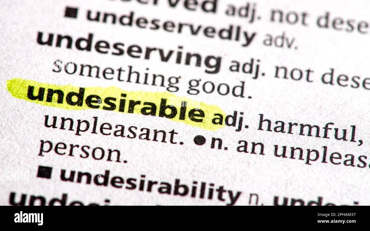 Undesirable hi-res stock photography and images - Alamy