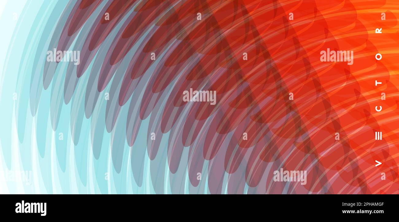 Abstract wavy background with dynamic effect. Modern screen design for ...