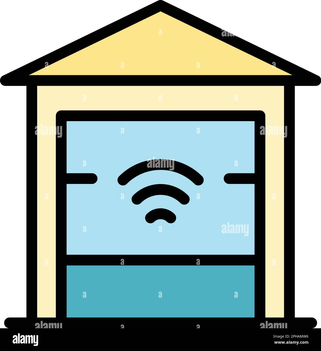 Smart house icon. Outline Smart house vector icon for web design ...