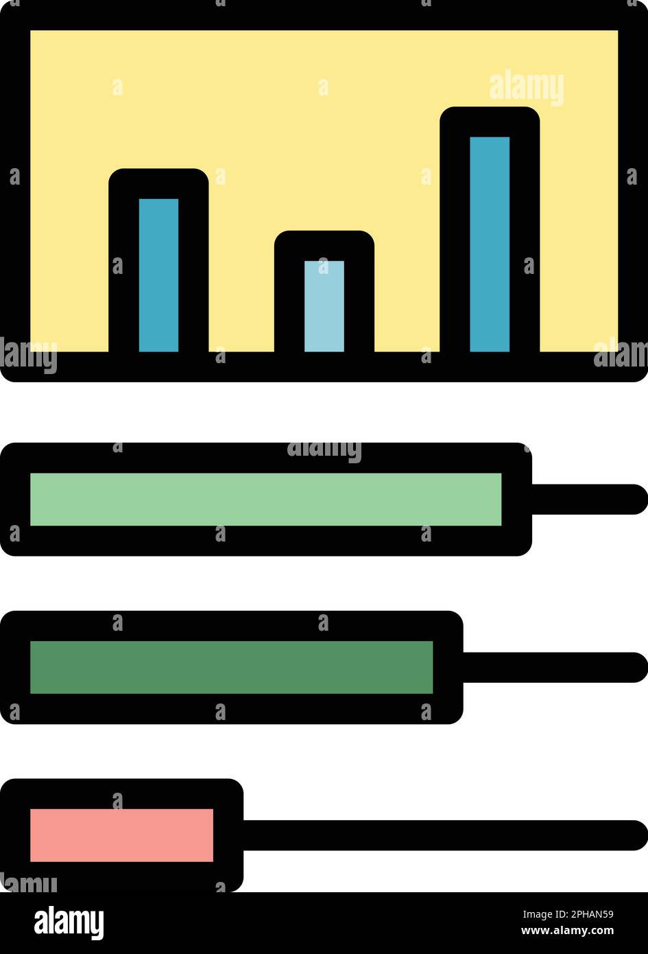 Big data statistics icon. Outline Big data statistics vector icon for web design isolated on ...