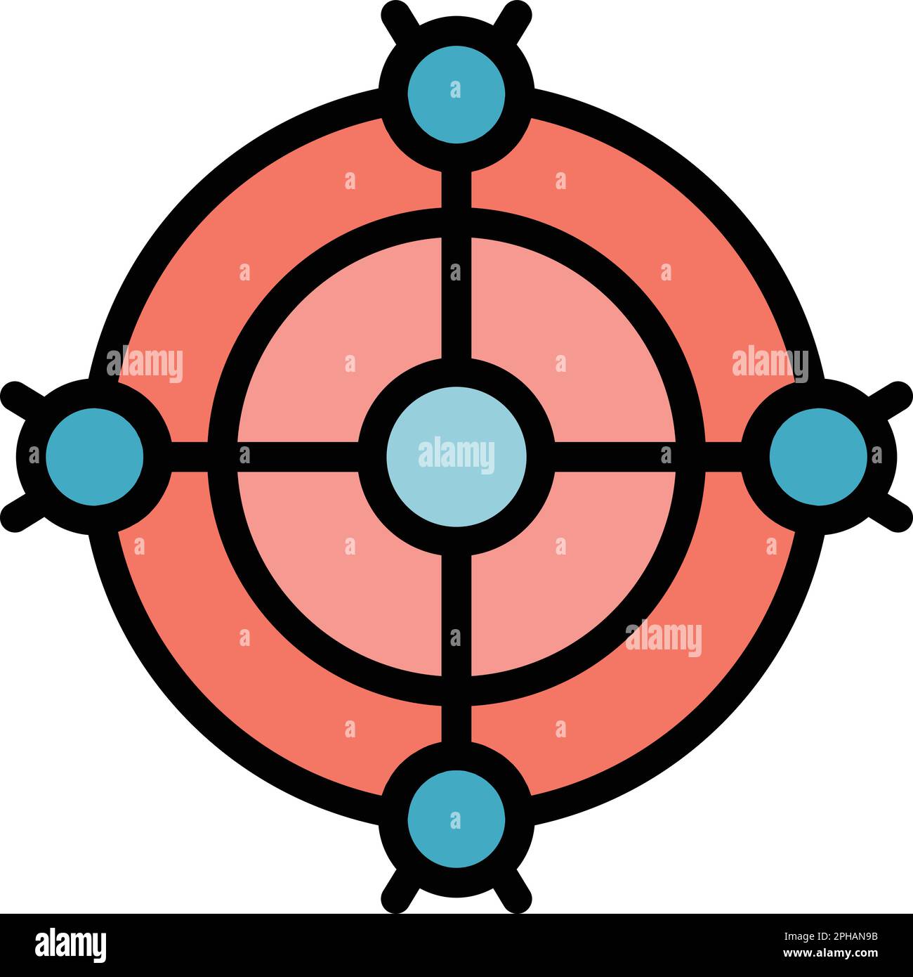 Big data management icon. Outline Big data management vector icon for ...