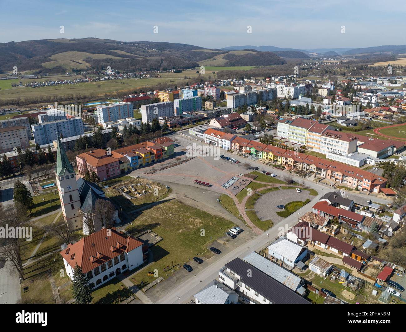Aerial view of the city of Stropkov in Slovakia Stock Photo - Alamy