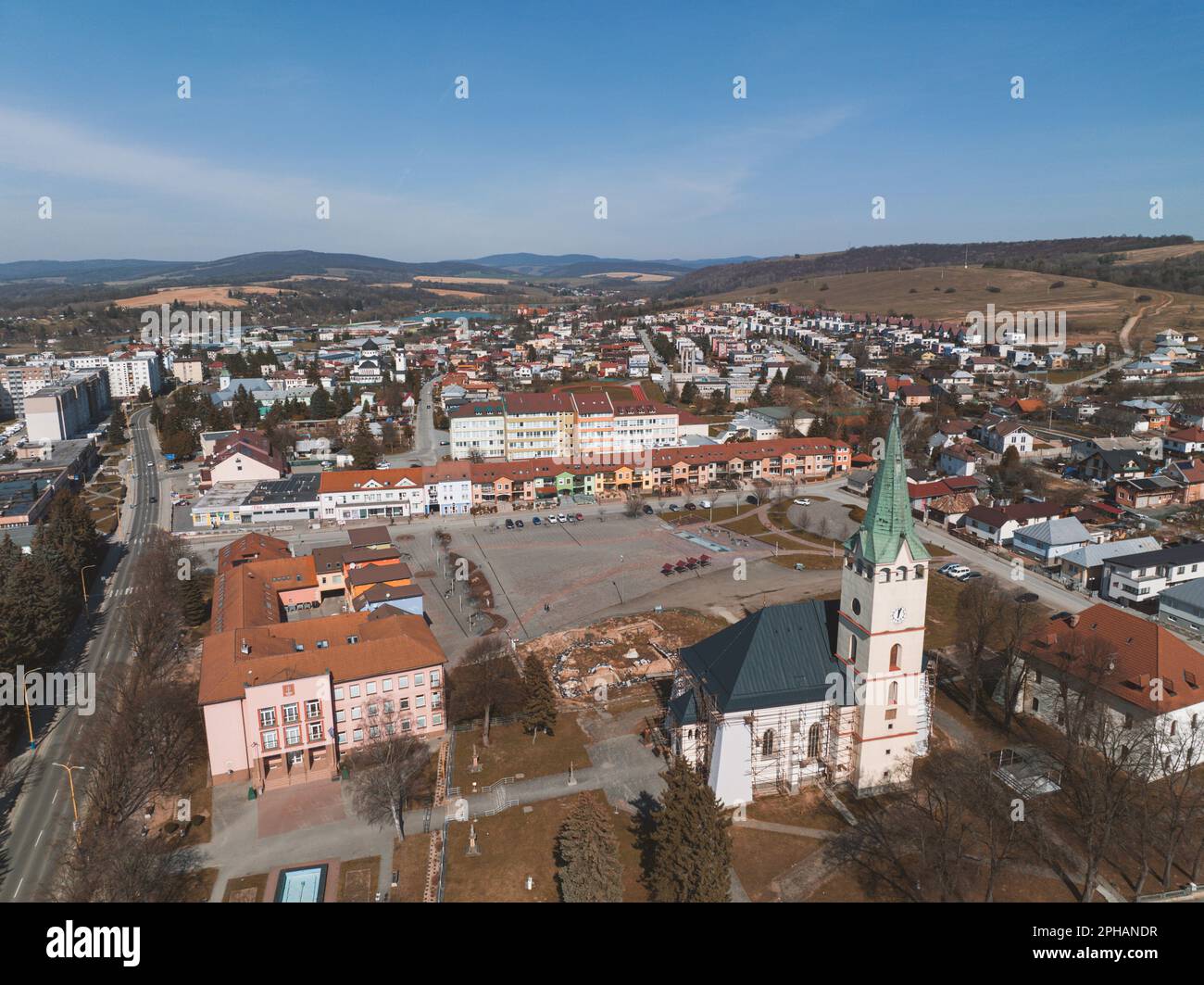 Aerial view of the city of Stropkov in Slovakia Stock Photo - Alamy