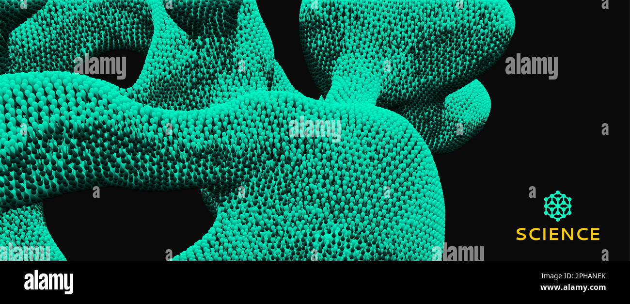 3d organic structure. Futuristic technology style. Vector illustration ...