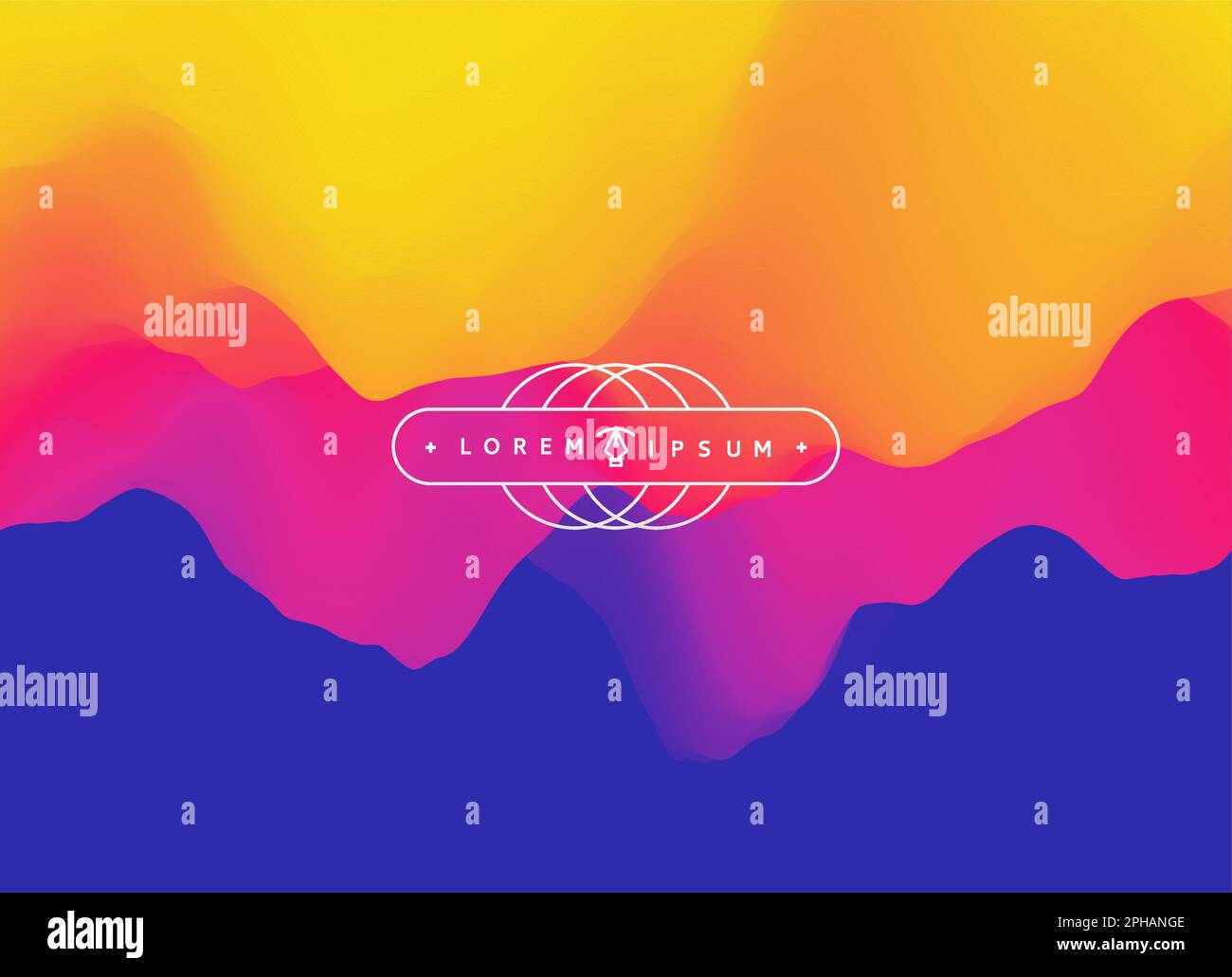 Abstract background with dynamic effect. Creative design with vibrant gradients. 3D vector ...