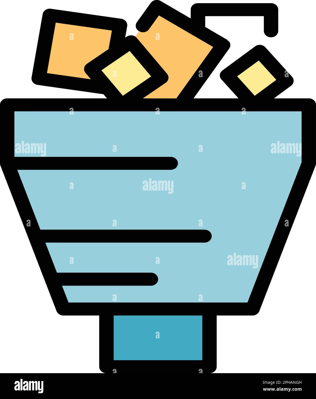 Filter data icon. Outline Filter data vector icon for web design ...