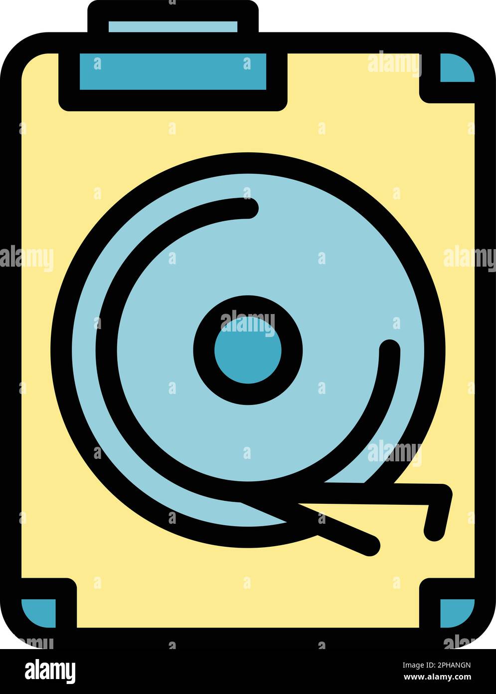 Big data disc icon. Outline Big data disc vector icon for web design ...