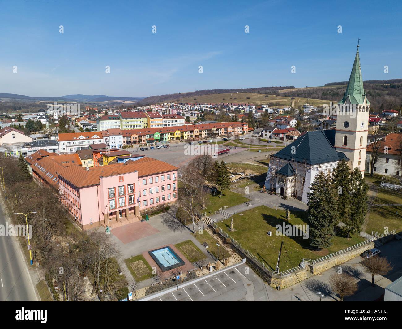 Aerial view of the city of Stropkov in Slovakia Stock Photo - Alamy