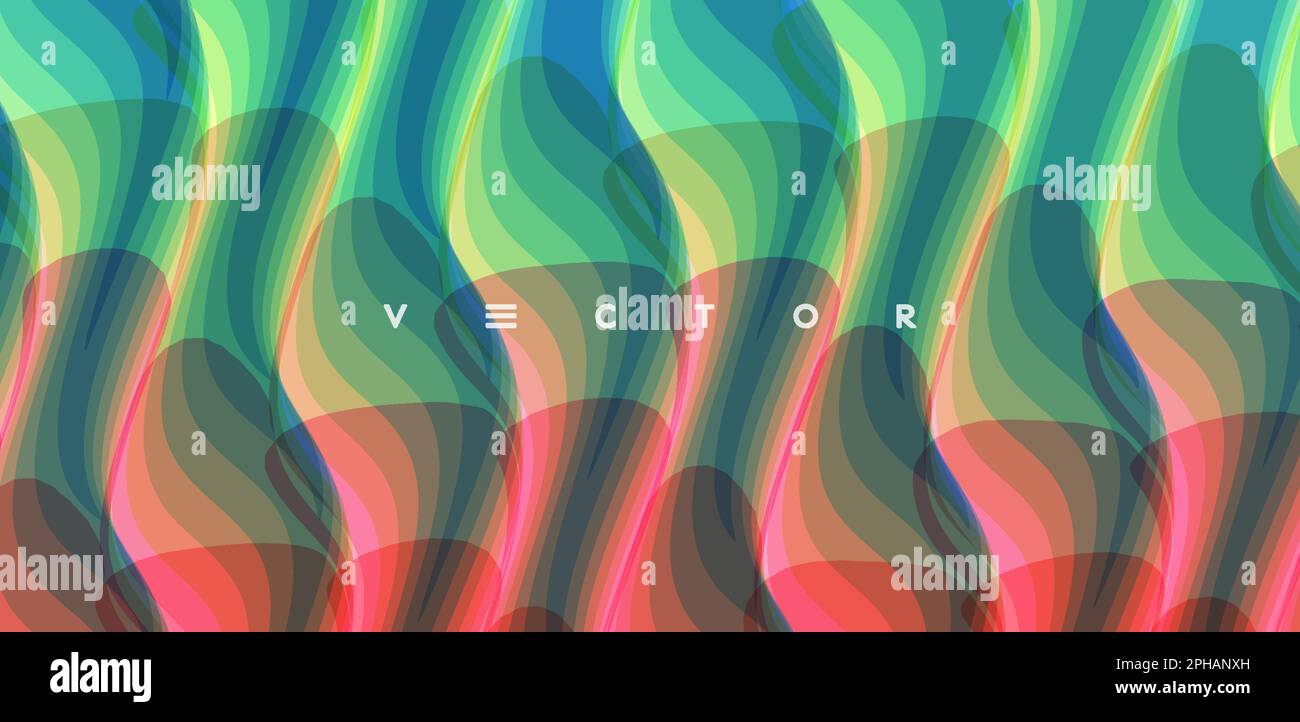 Abstract wavy background with dynamic effect. Modern screen design for ...