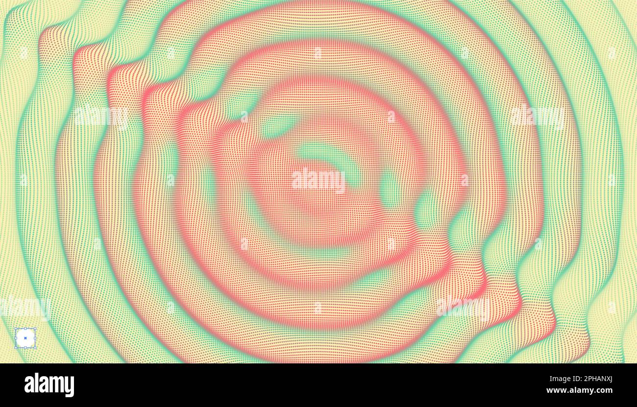 3d Wavy Background With Ripple Effect Vector Illustration With