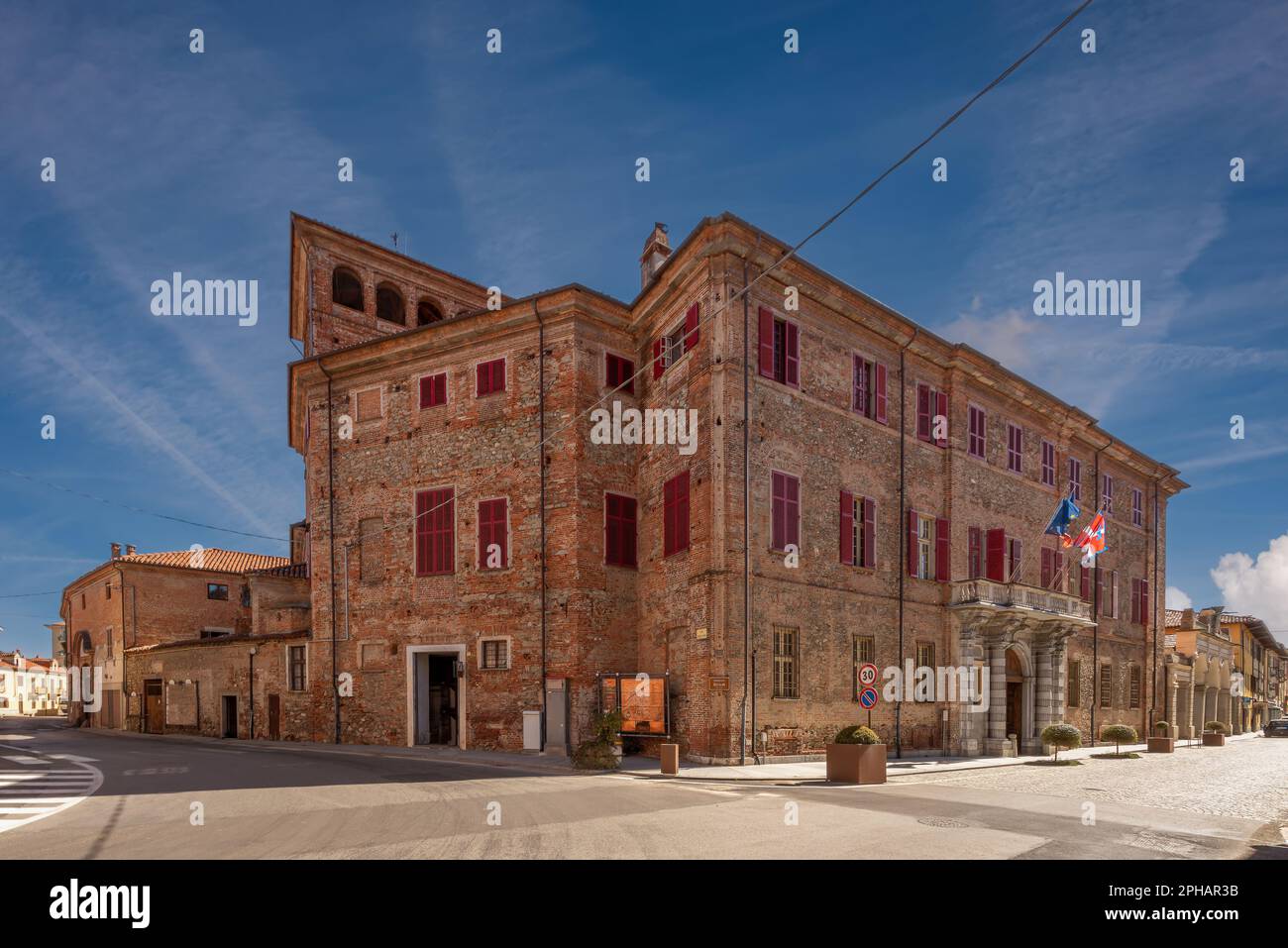 Costigliole Saluzzo, Cuneo, Italy - March 27, 2023: Giriodi Palace ...