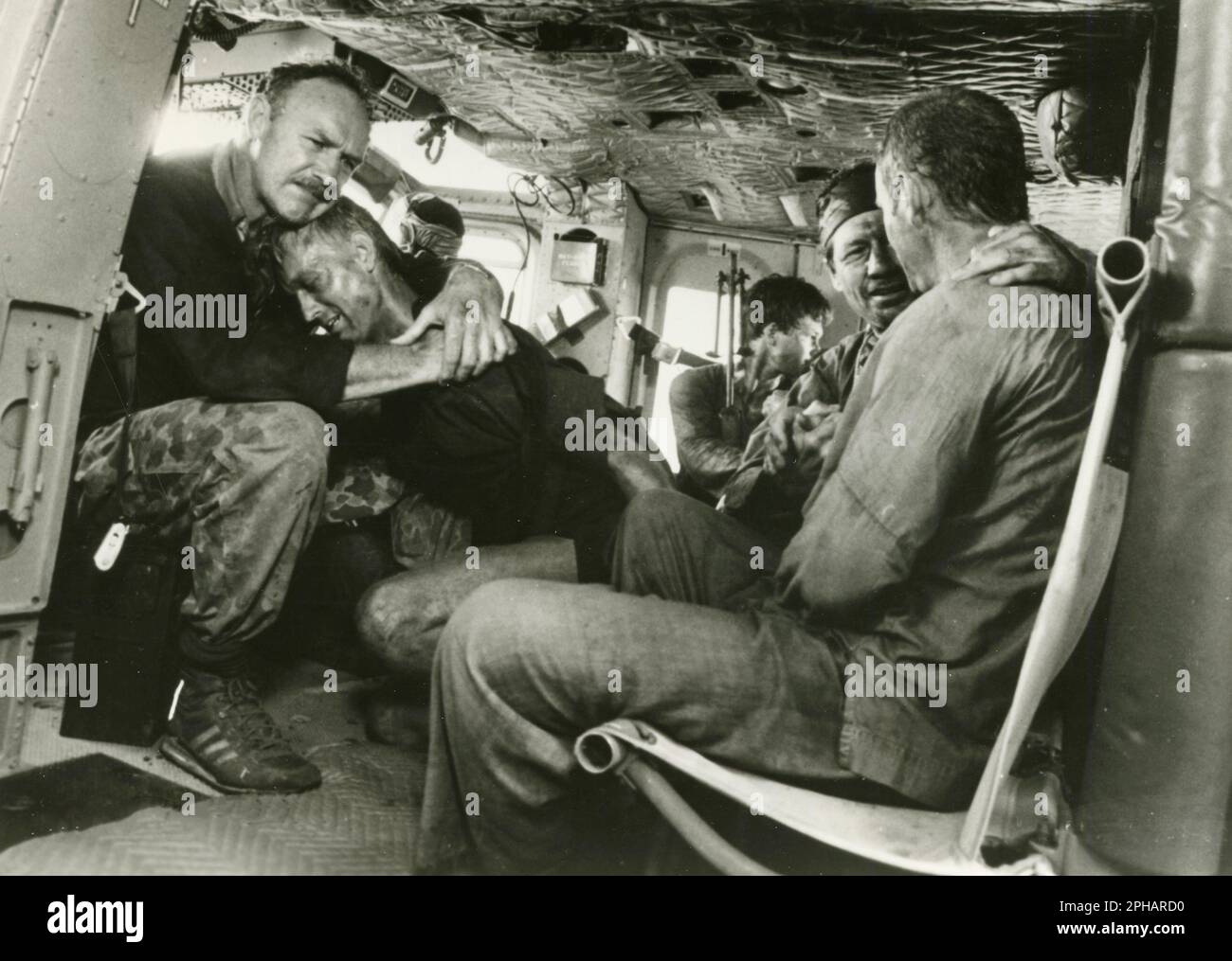 Actors Gene Hackman, Kelly Yunkerman, Patrick Swayze, Fred Ward and ...