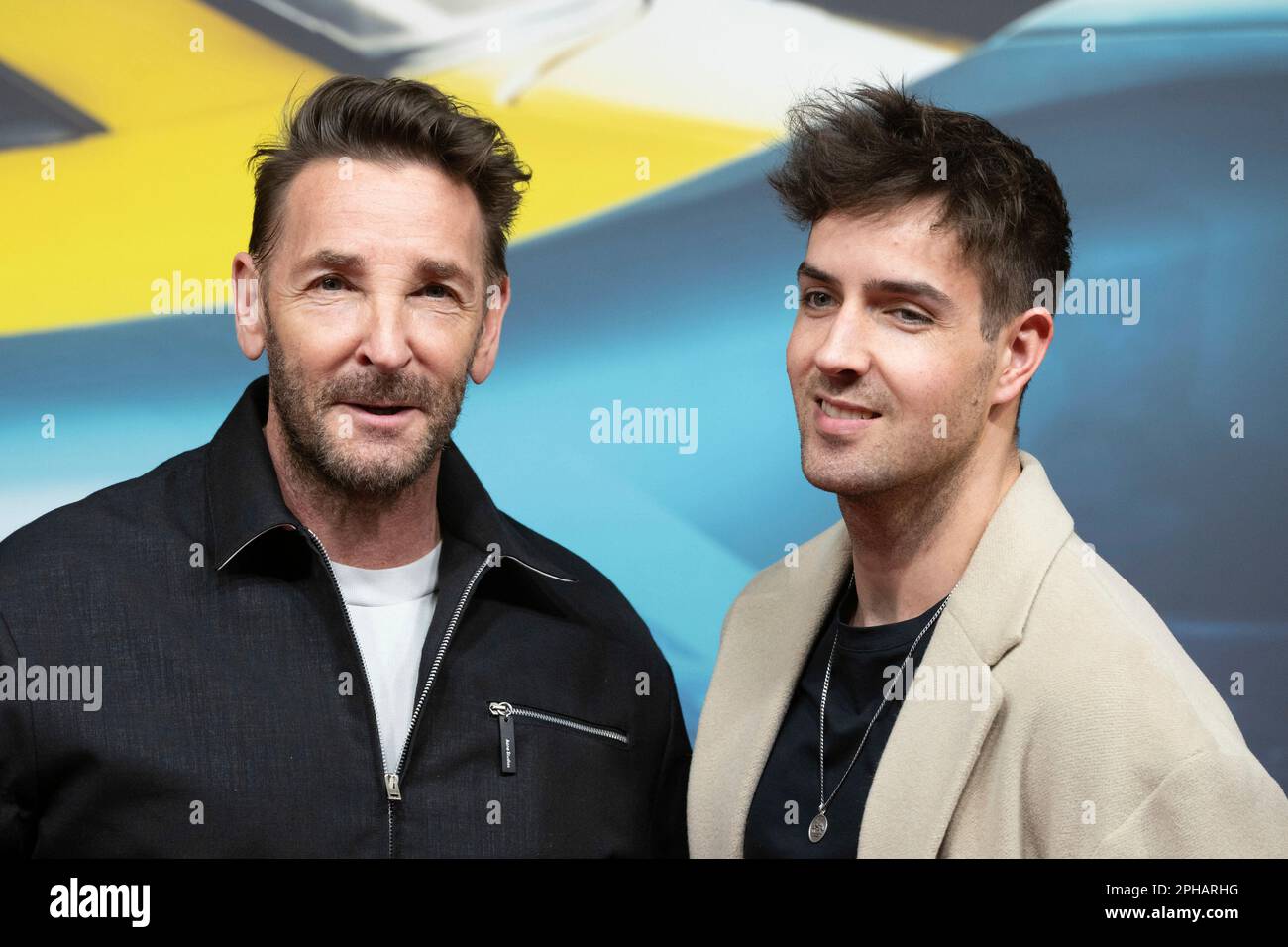 Cologne, Deutschland. 26th Mar, 2023. Mark KELLER, actor, with son ...