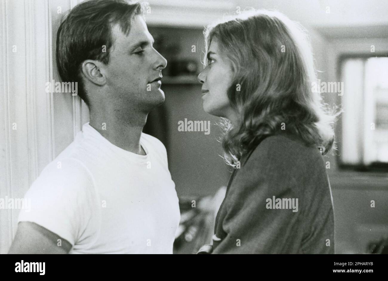Actor Jeff Daniels and actress Kelly McGillis in the movie The House on ...