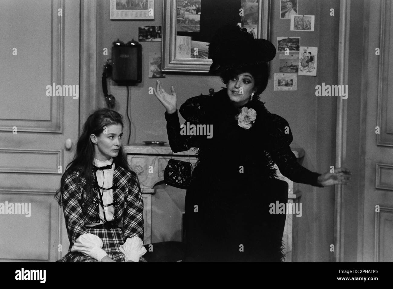 Archives 80ies: French actress Françoise Fabian and Marie-Sophie Pochat ...