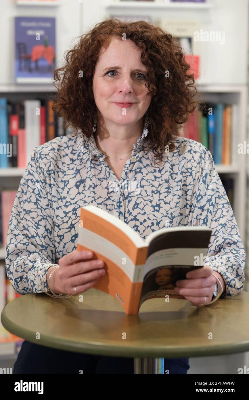 Madrid, Spain. 27th Mar, 2023. British writer Maggie O'Farrell poses ...