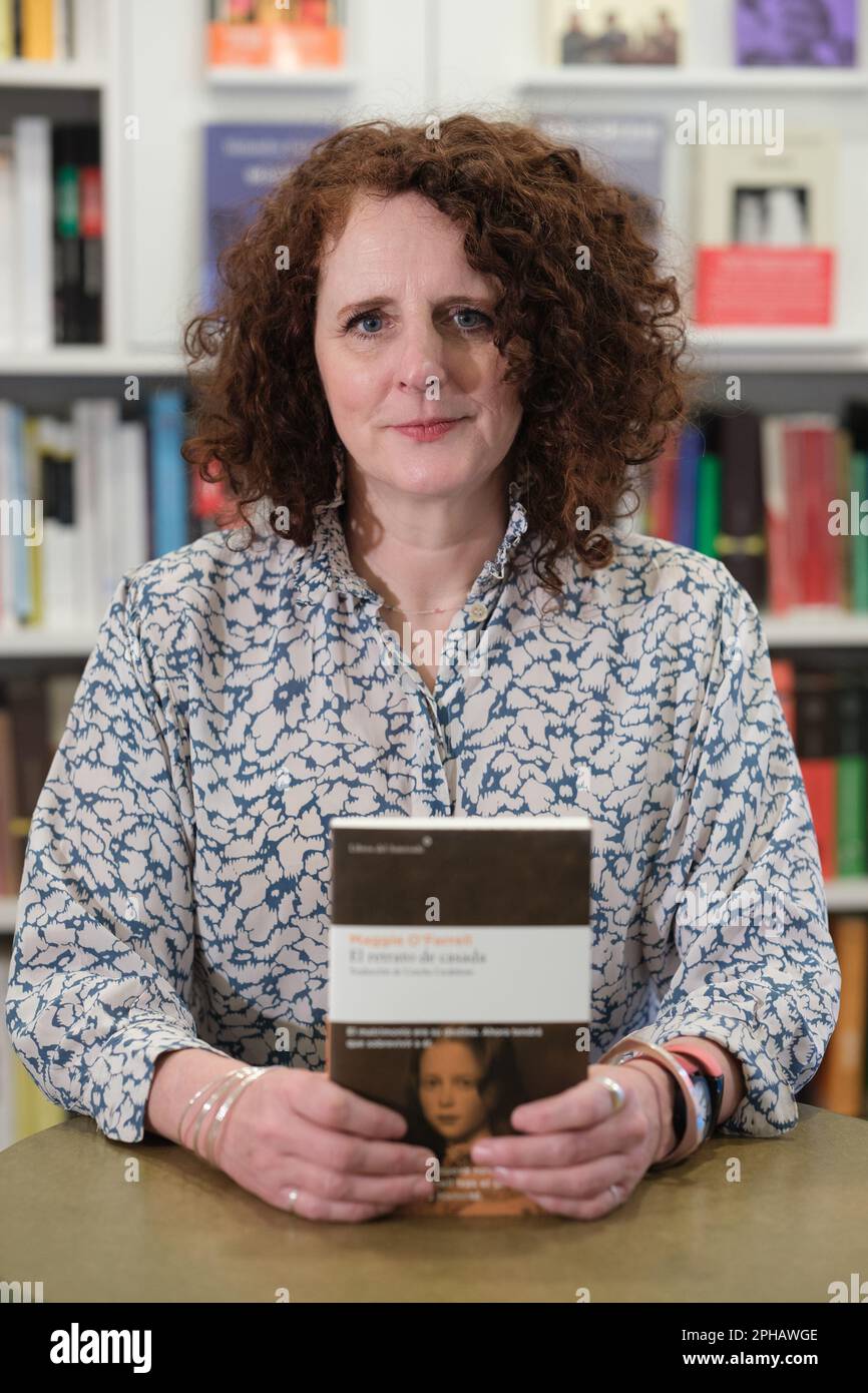 Madrid, Spain. 27th Mar, 2023. British writer Maggie O'Farrell poses ...