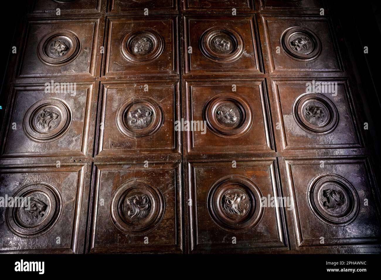 Original Baptistery doors on display in the Museo dell'Opera del Duomo ...