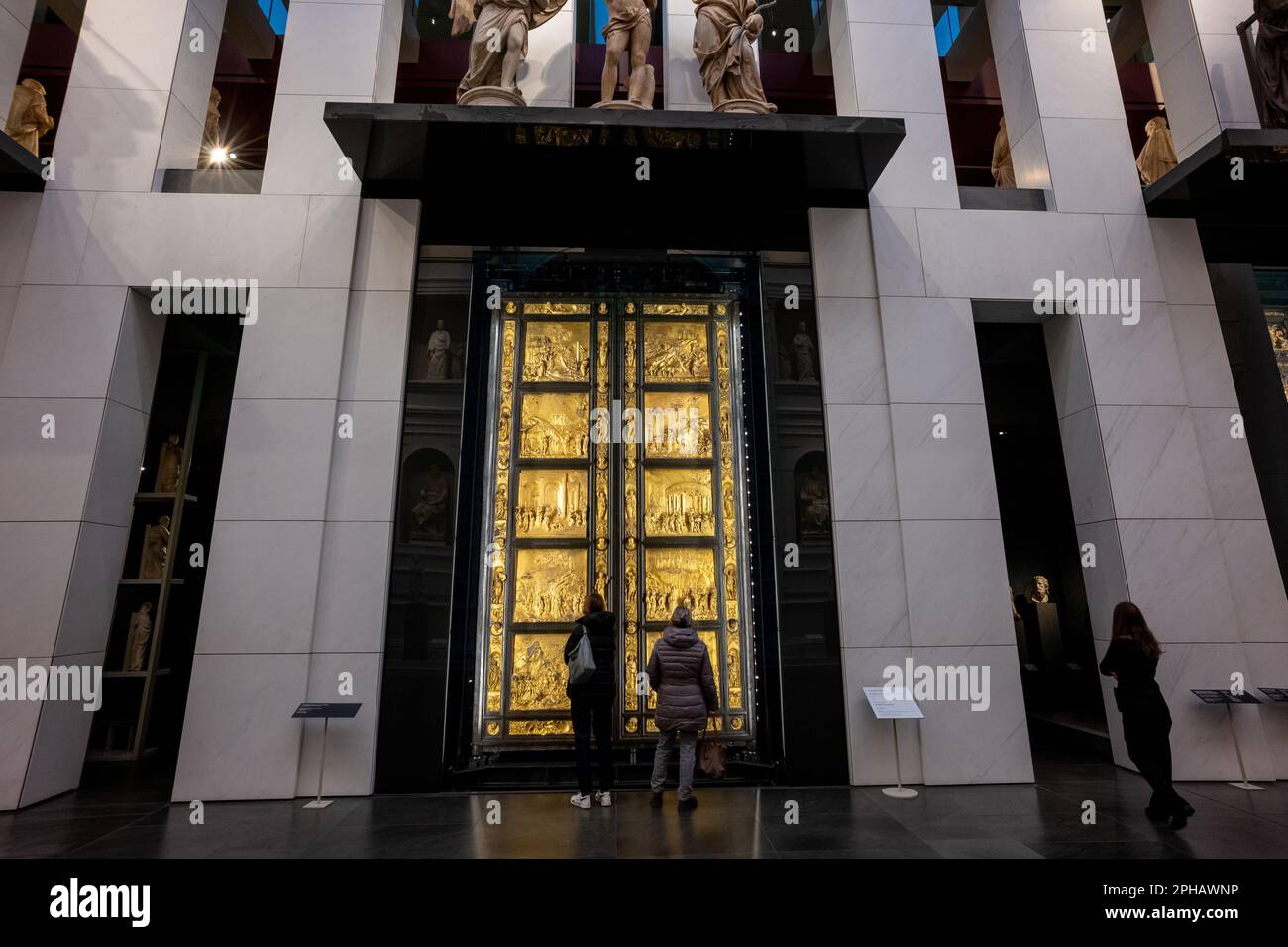Original Baptistery doors on display in the Museo dell'Opera del Duomo ...