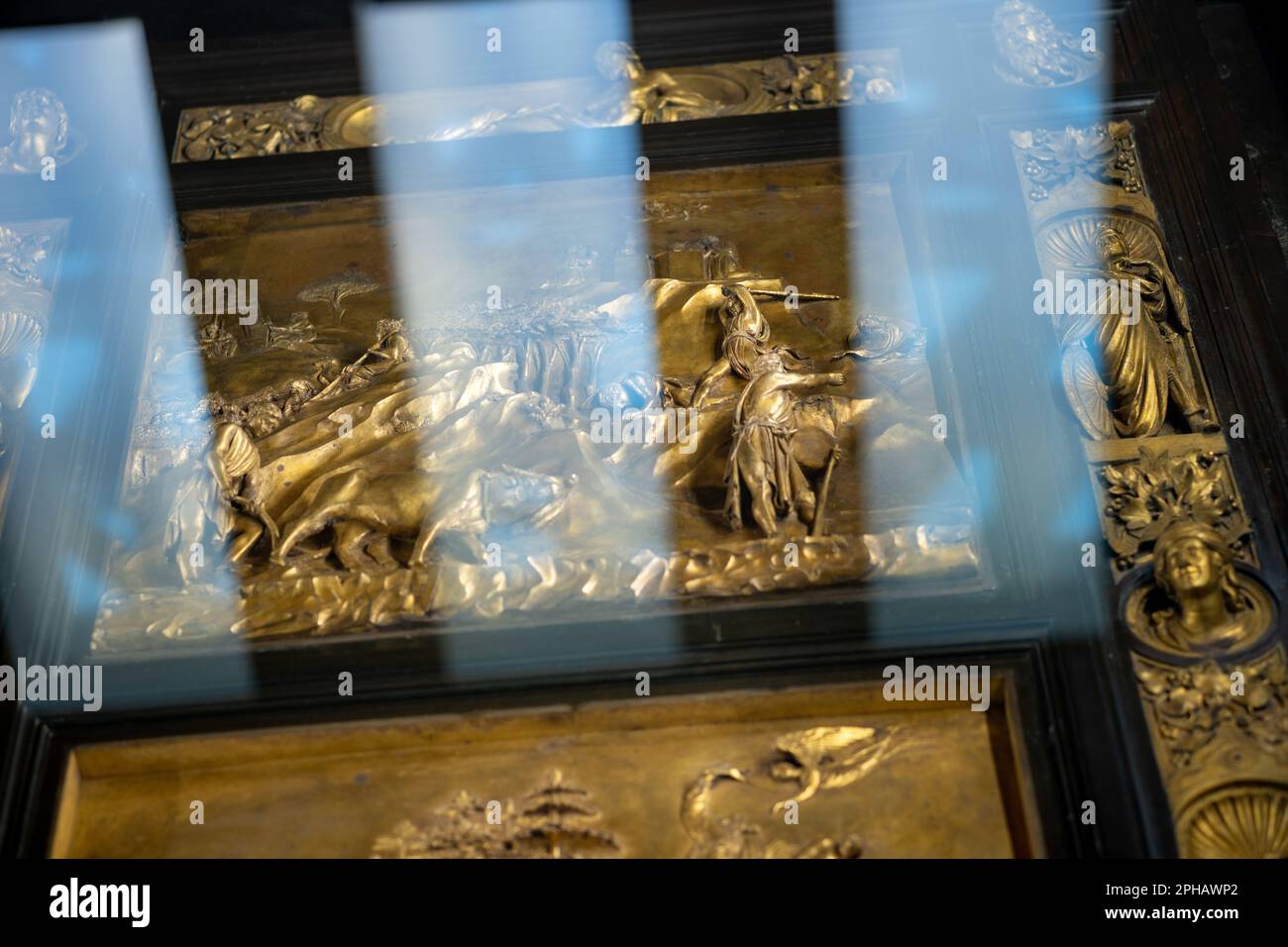 Original Baptistery doors on display in the Museo dell'Opera del Duomo ...