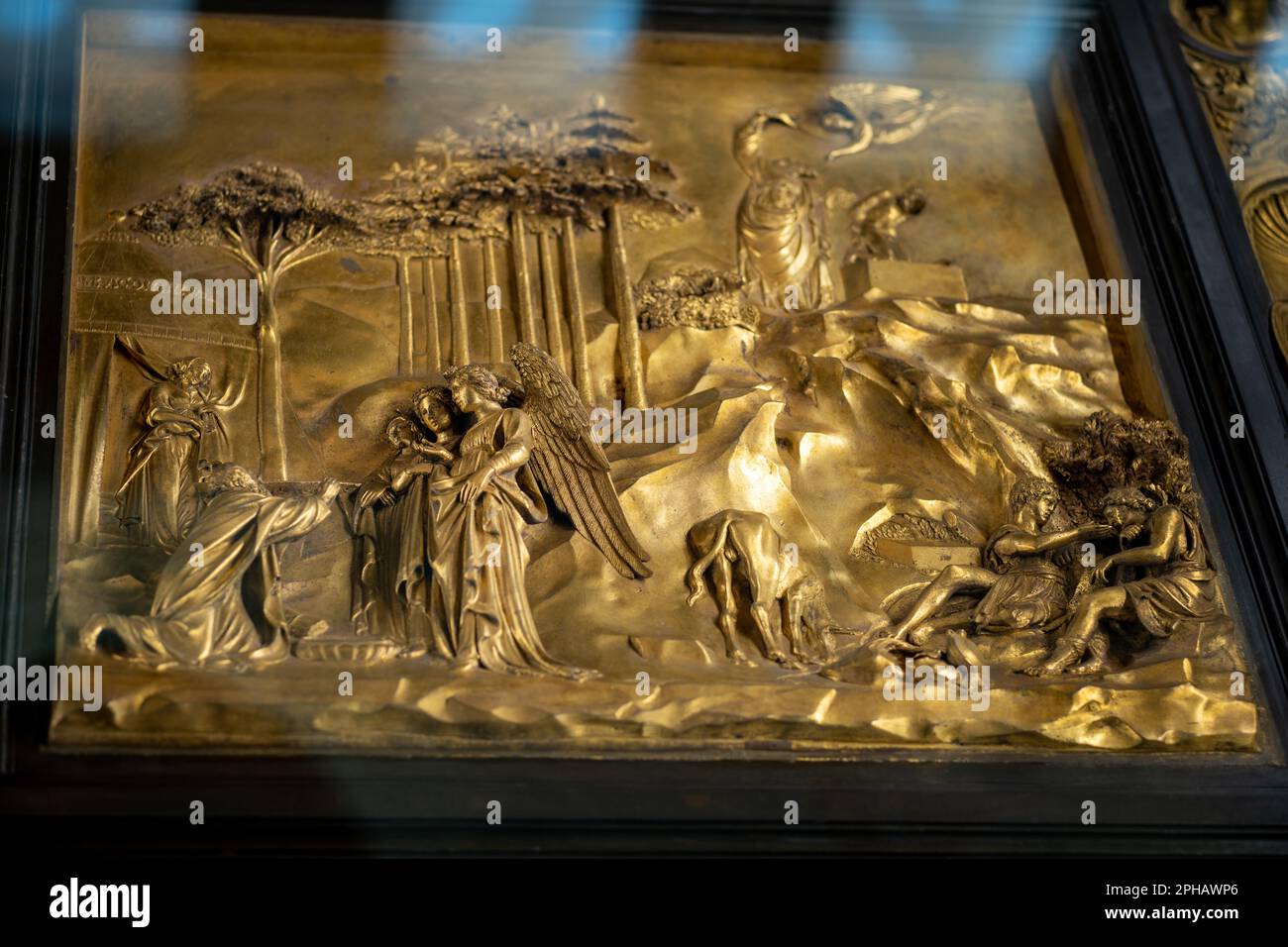 Original Baptistery doors on display in the Museo dell'Opera del Duomo ...