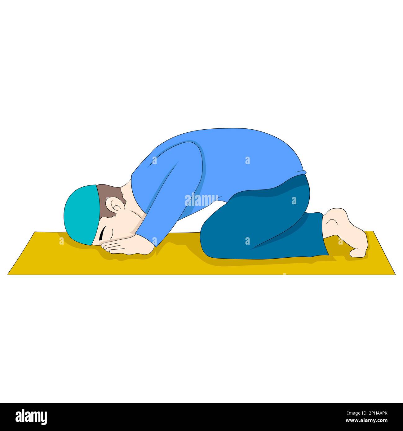 Islamic boy is worshiping God Stock Vector Image & Art - Alamy