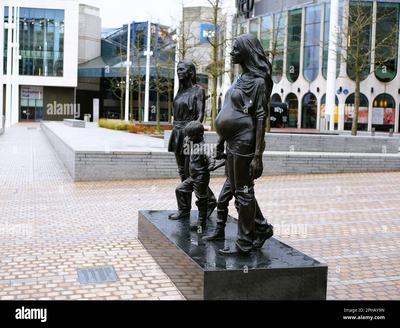 A Real Birmingham Family, Visiting Birmingham UK Stock Photo - Alamy