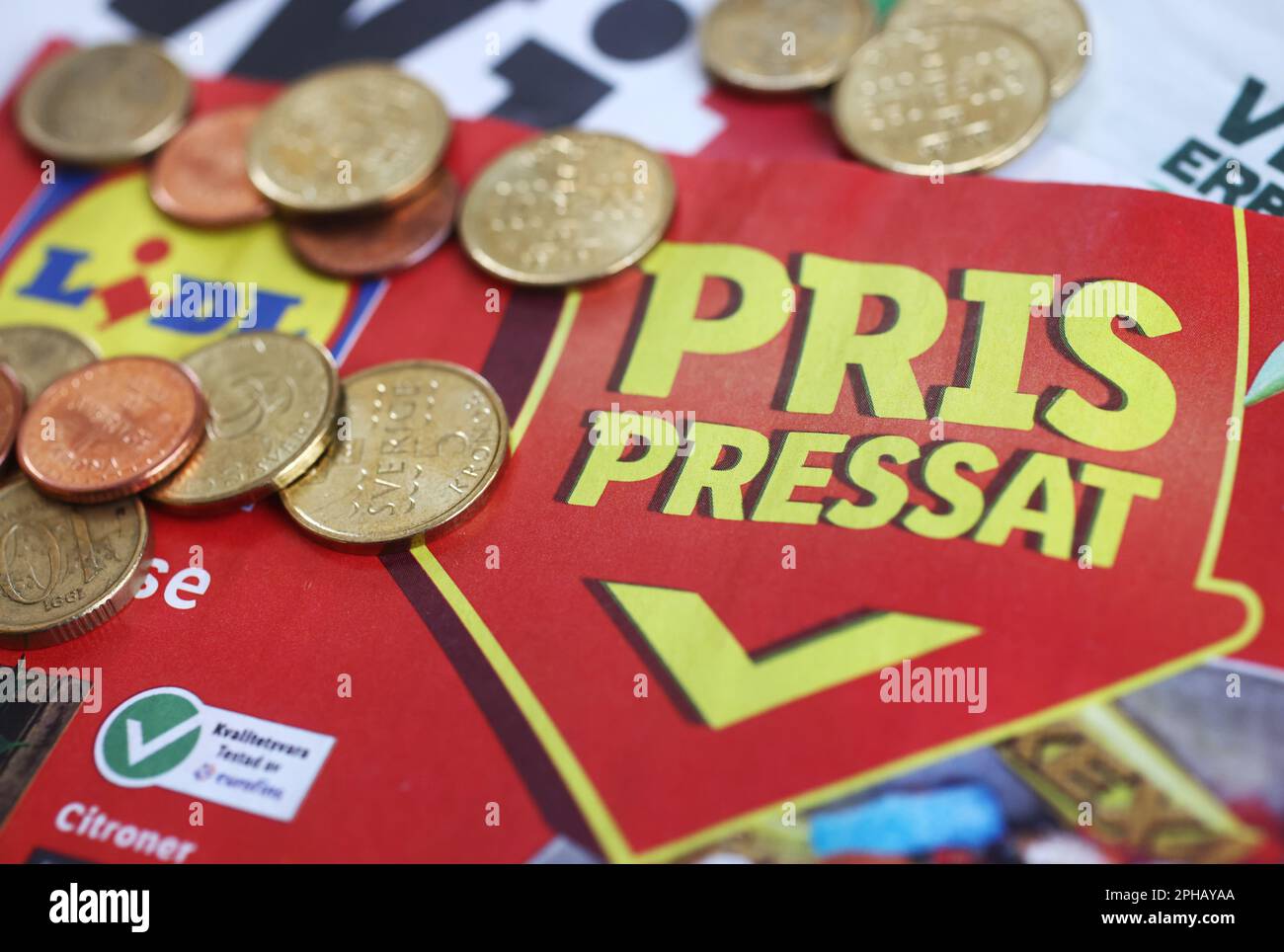 Swedish food prices Stock Photo - Alamy