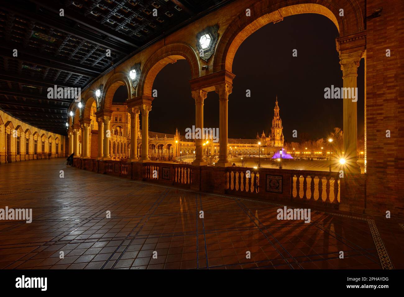 Legendary view of famous Plaza de Espana. Spanish square in the centre ...