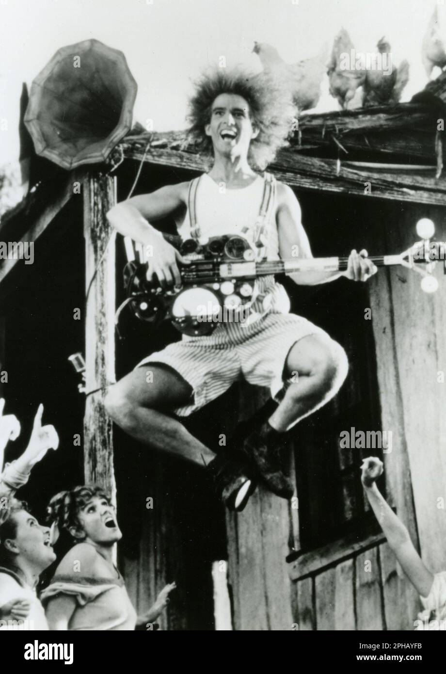 Actor Yahoo Serious in the movie Young Einstein, USA 1988 Stock Photo ...