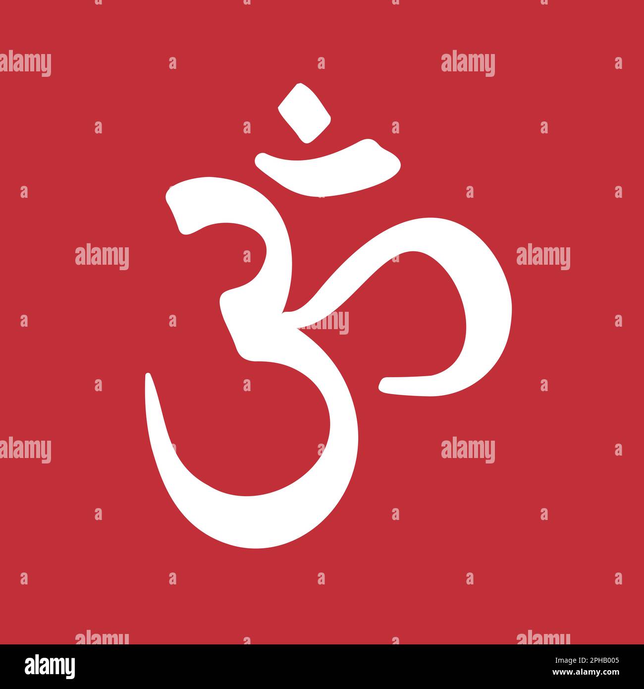Vector hand drawn doodle sketch om sound isolated on red background Stock Vector Image & Art - Alamy