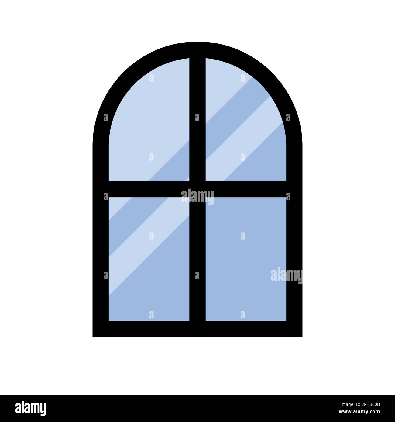 Vector flat window isolated on white background Stock Vector Image ...