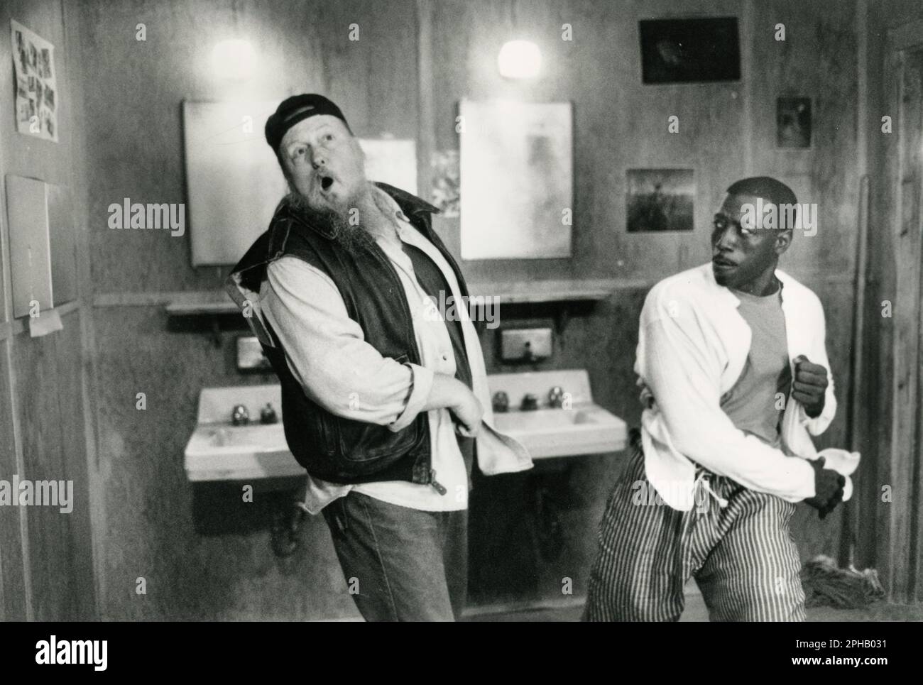 Actors Mickey Jones and Wesley Snipes in the movie Drop Zone, USA 1994 ...