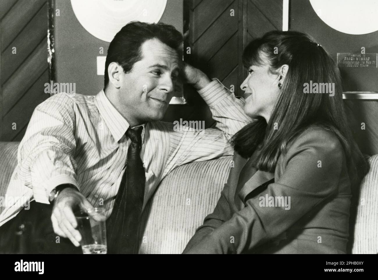 Actor Bruce Willis and actress Kim Basinger in the movie Blind Date ...