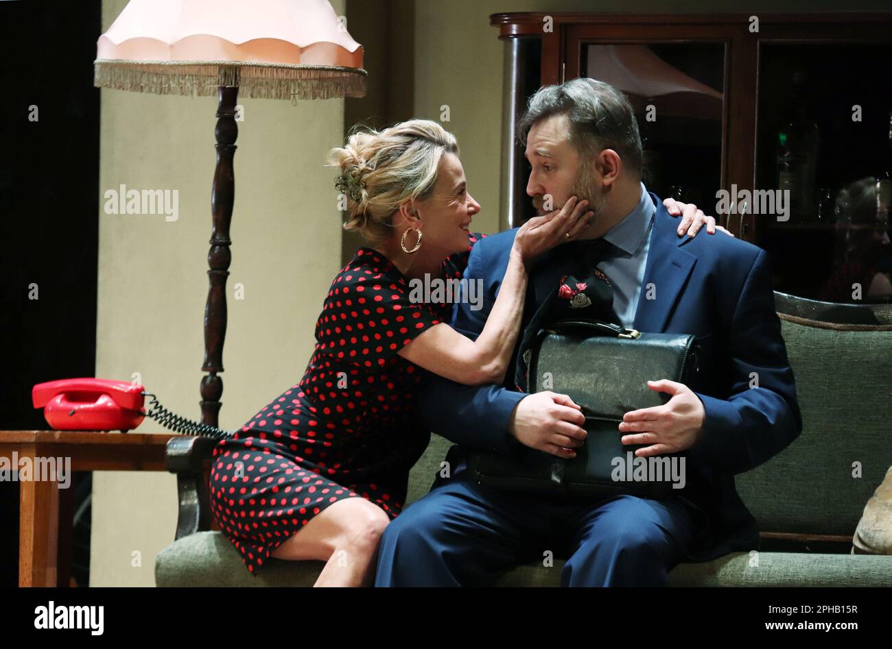 February 25, 2023. - Russia, Moscow. - Mossovet Theatre. 'Married Life. Perestroika.' production ...