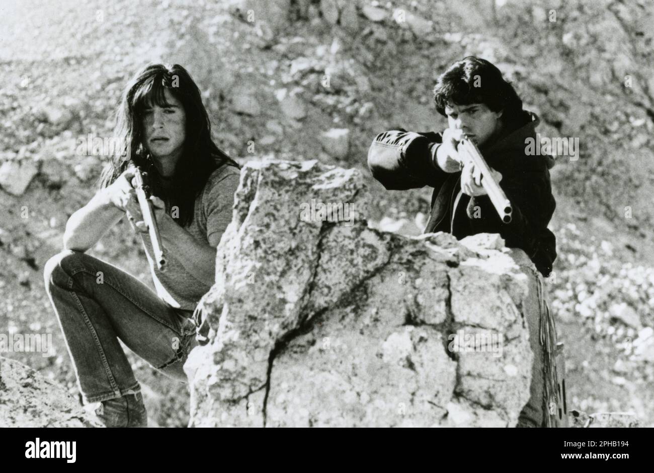 Actors Kevin Dillon and Billy Wirth in the movie War Party, USA 1988 ...