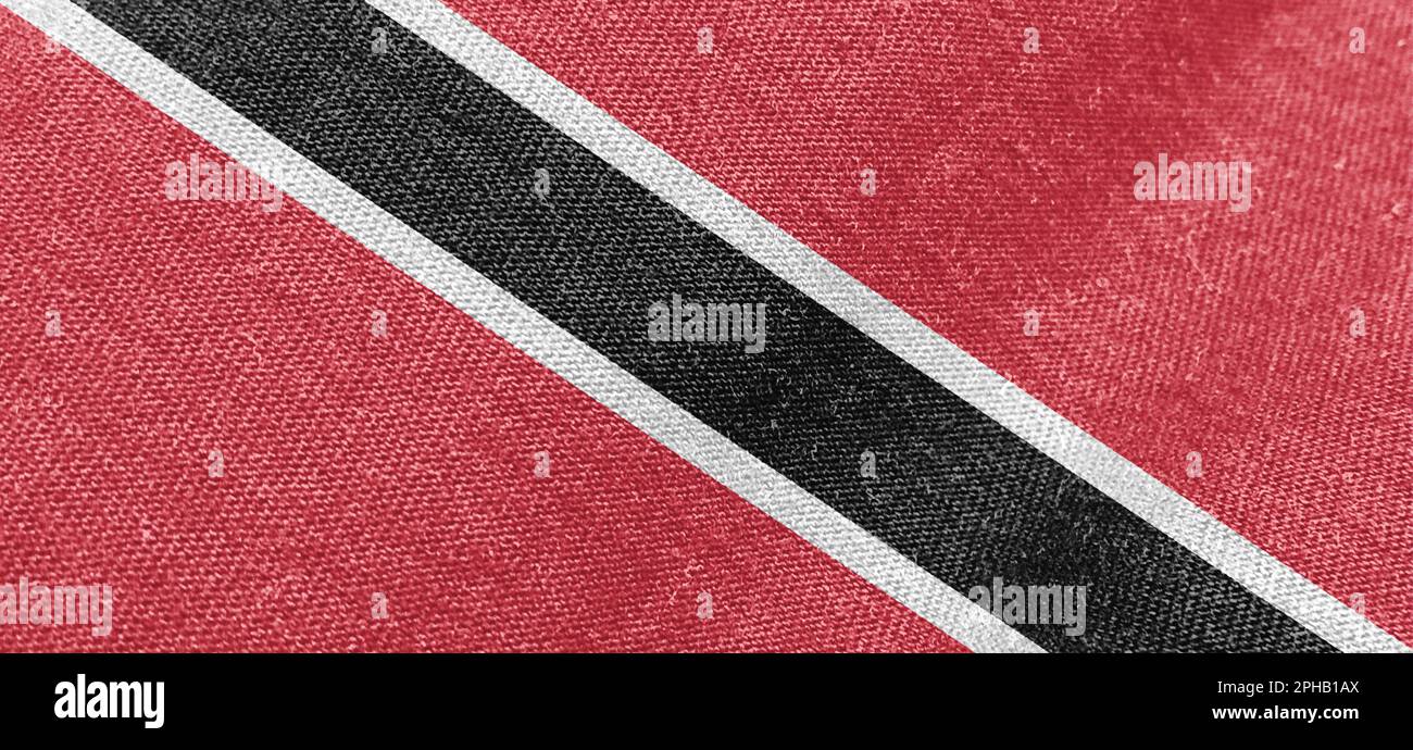 Trinidad and Tobago fabric flag cotton material wide wallpaper colored ...