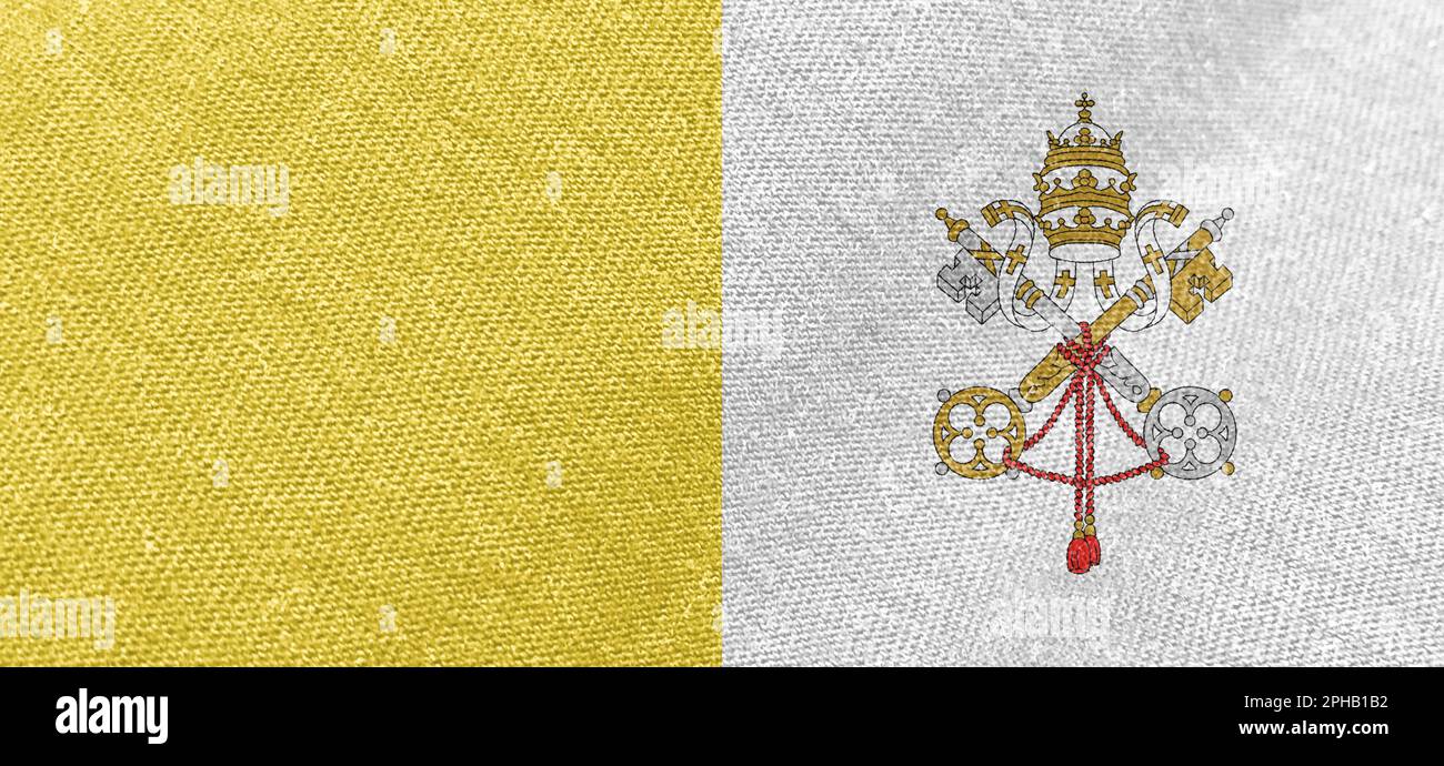 Vatican City fabric flag cotton material wide flags wallpaper colored ...