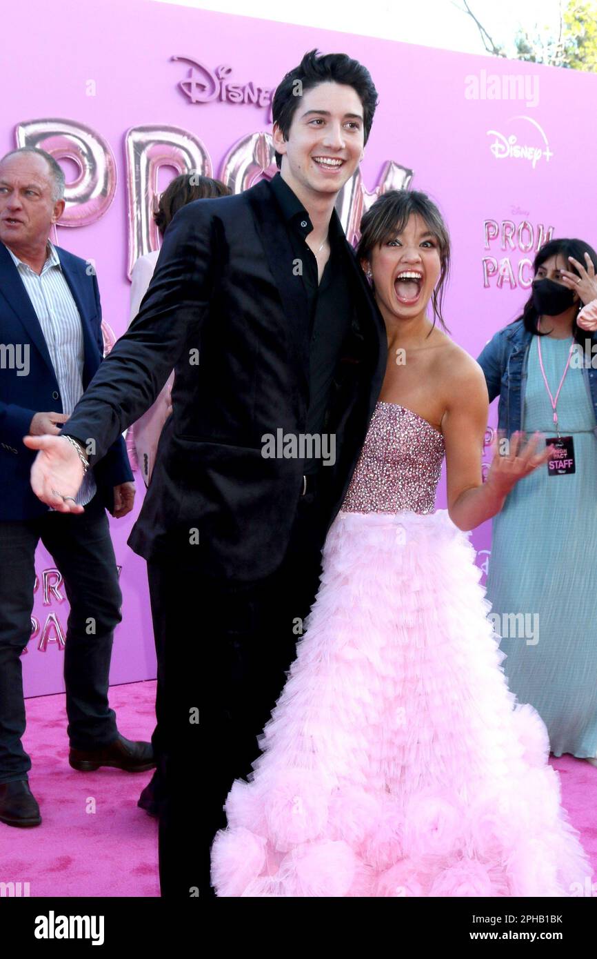 Los Angeles, CA. 24th Mar, 2023. Milo Manheim, Peyton Elizabeth Lee at arrivals for PROM PACT ...
