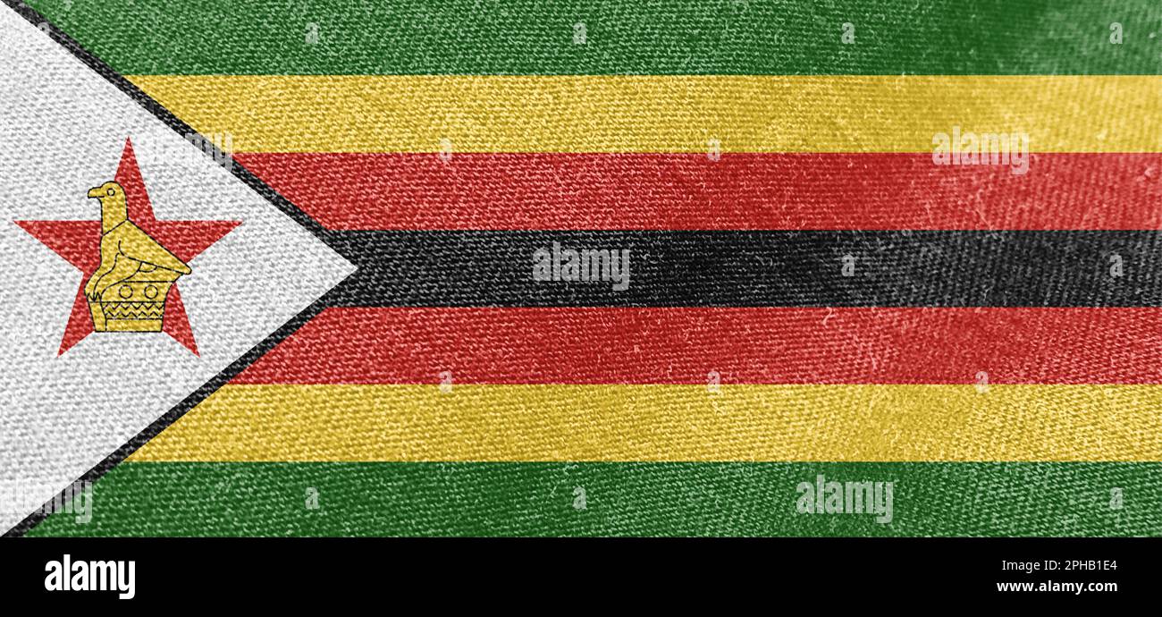 Zimbabwe fabric flag cotton material wide flags wallpaper-colored ...