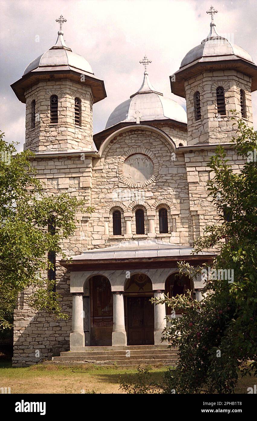 Alun, Hunedoara County, Romania, 2003. Exterior of the Christian ...