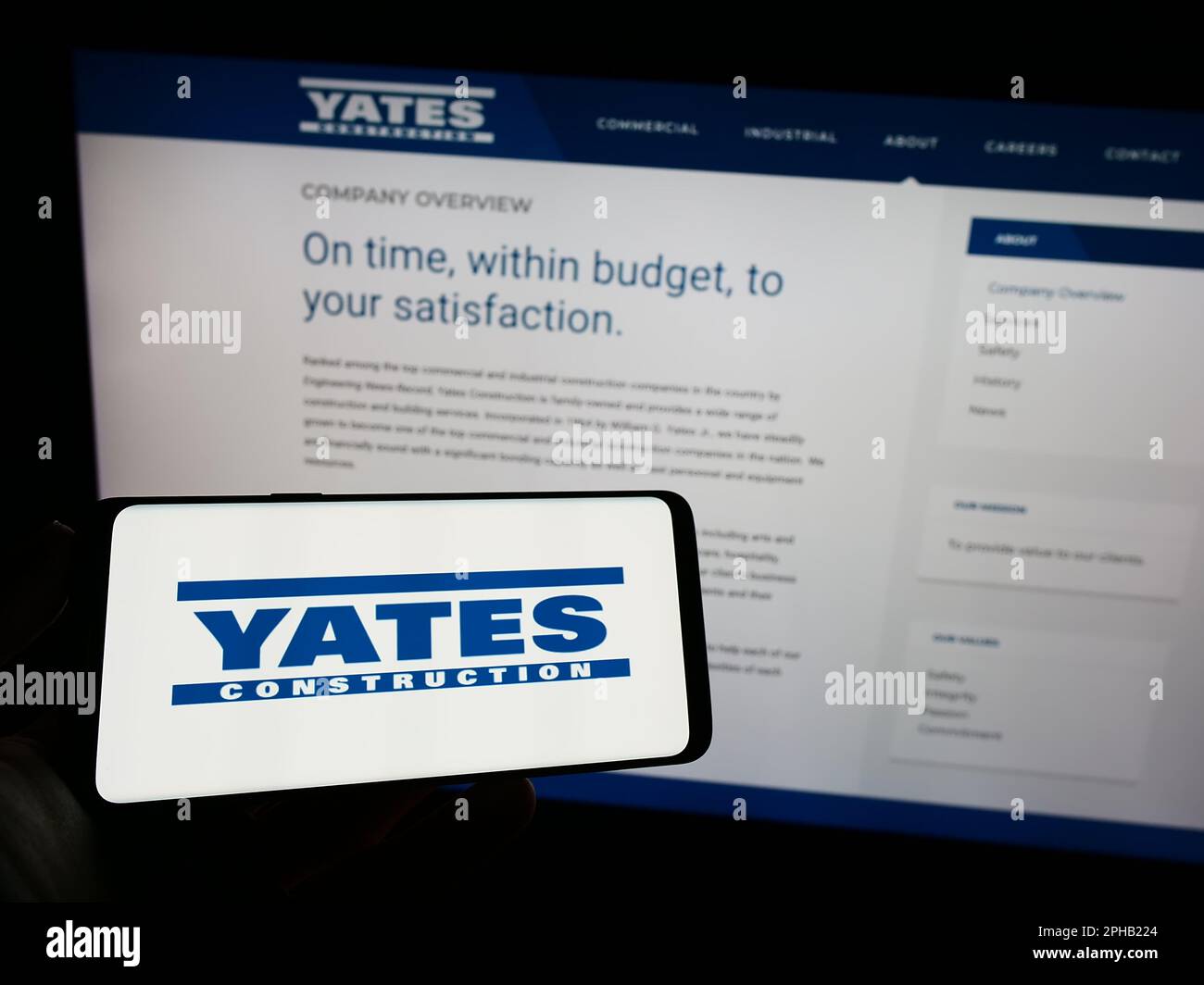 Yates construction logo hi-res stock photography and images - Alamy