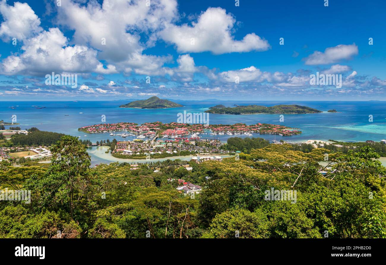 Panoramic view of Eden Island (Mahe, Seychelles Stock Photo - Alamy