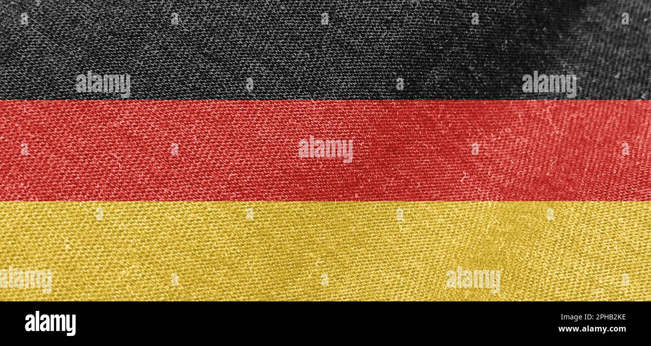 Germany flag fabric cotton material wide flag wallpaper Stock Photo - Alamy