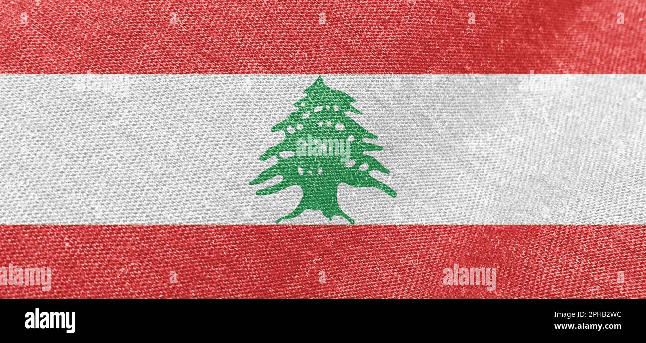 Lebanon flag fabric cotton material wide flag wallpaper of Lubnan Stock ...