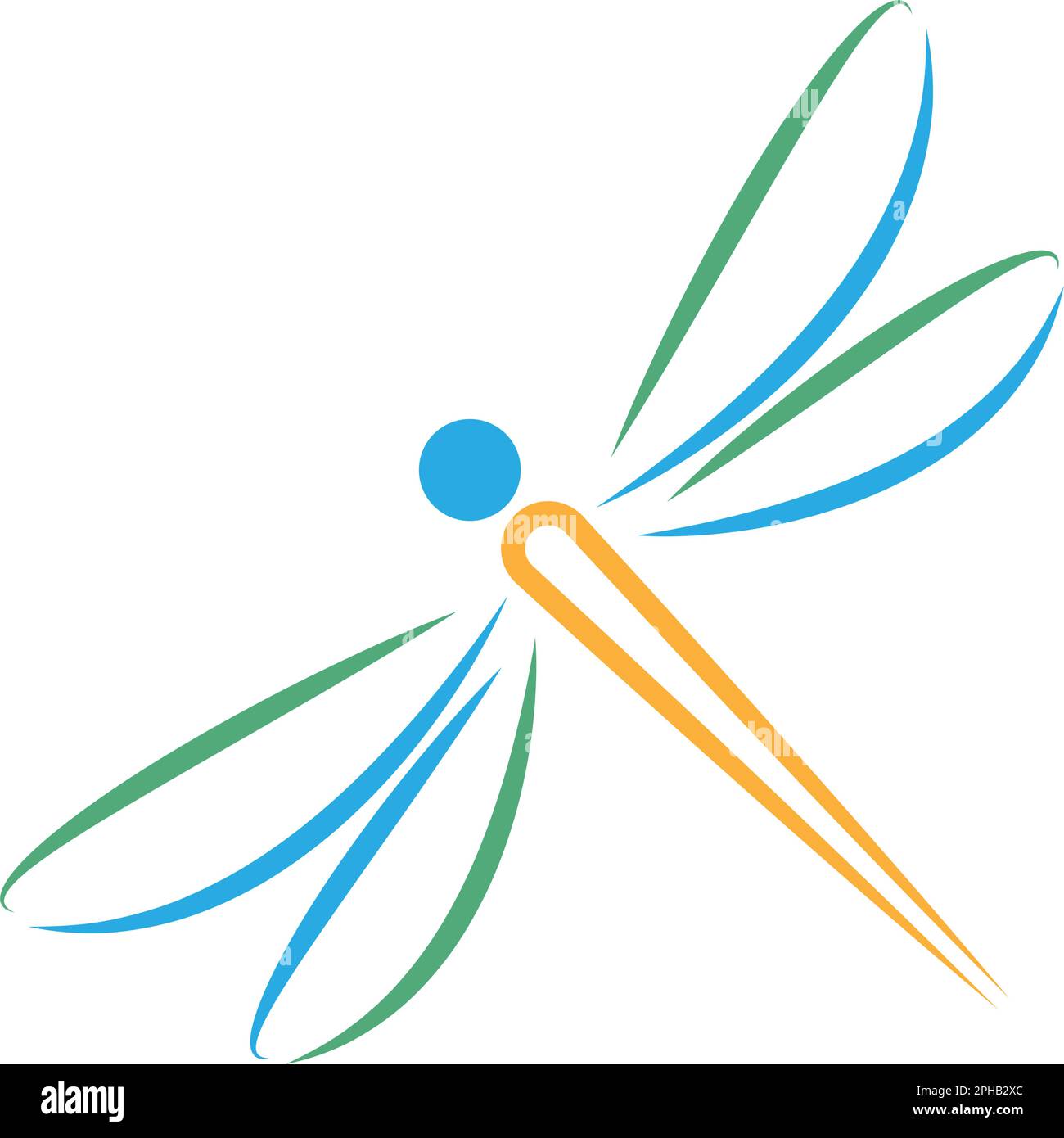Dragonfly logo icon design illustration Stock Vector Image & Art - Alamy