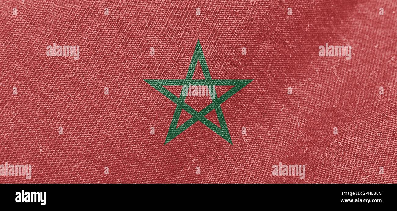 Morocco flag fabric cotton material wide flag wallpaper of Maghreb ...